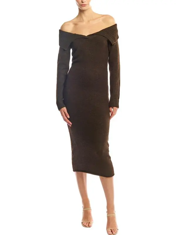 LBLC THE LABEL Turner O/s Sweater Dress - Maple