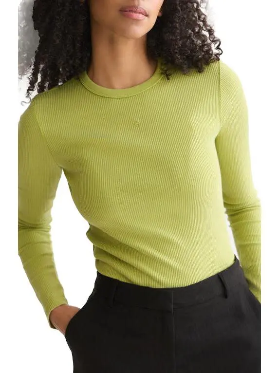 Scotch & Soda Rib Long Sleeve T-shirt - Pickled Pepper