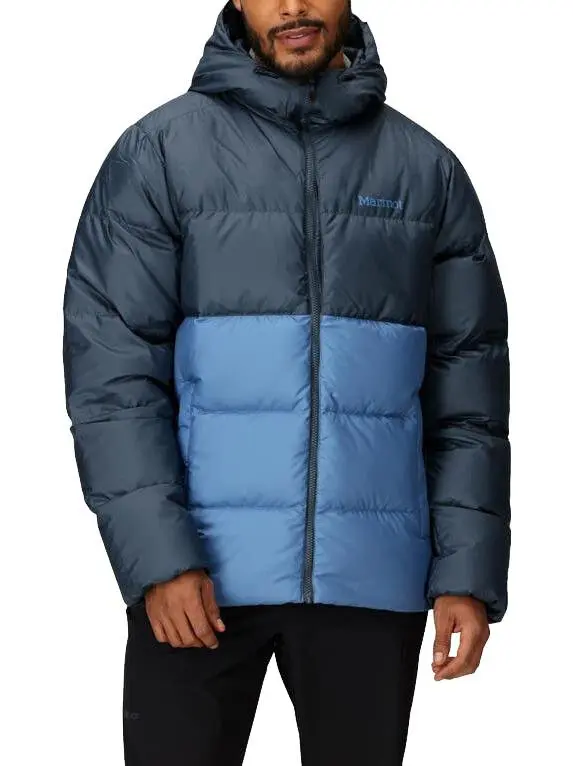 MARMOT Guides 700-fill-power Water-repellent Down Hooded Jacket - Thunderhead/rain Cloud