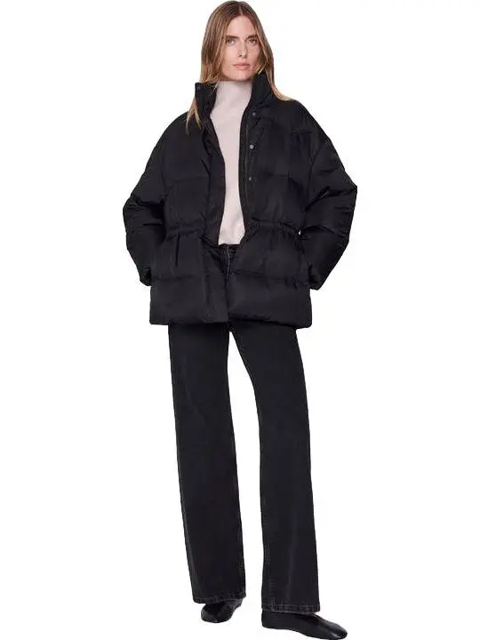 ANINE BING Oslo Long Puffer Jacket - Black