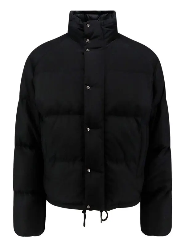 Moncler Verone Nylon And Cotton Down Jacket - Black