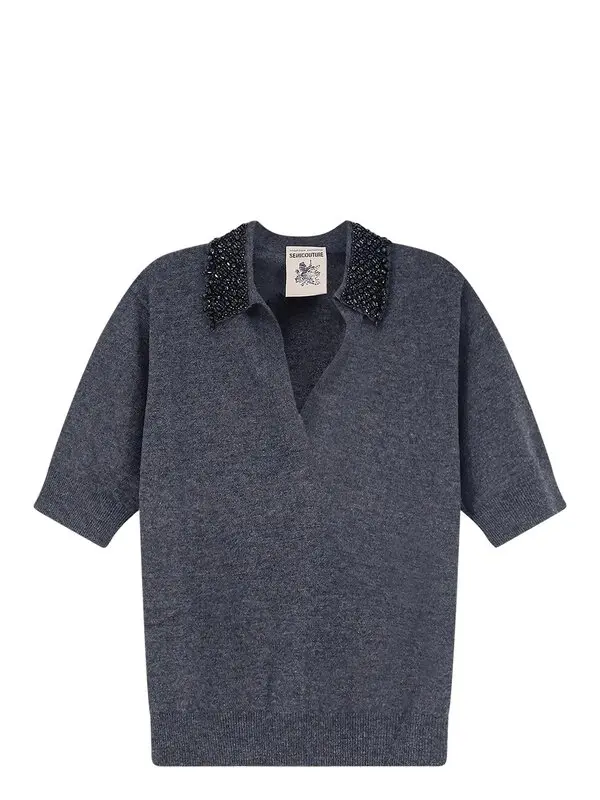 SEMICOUTURE Virgin Wool And Cashmere Sweater - Grey