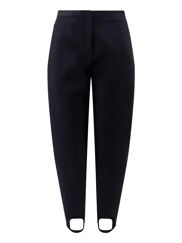 Loewe Stretch Wool Blend Stirrup Trousers - Black