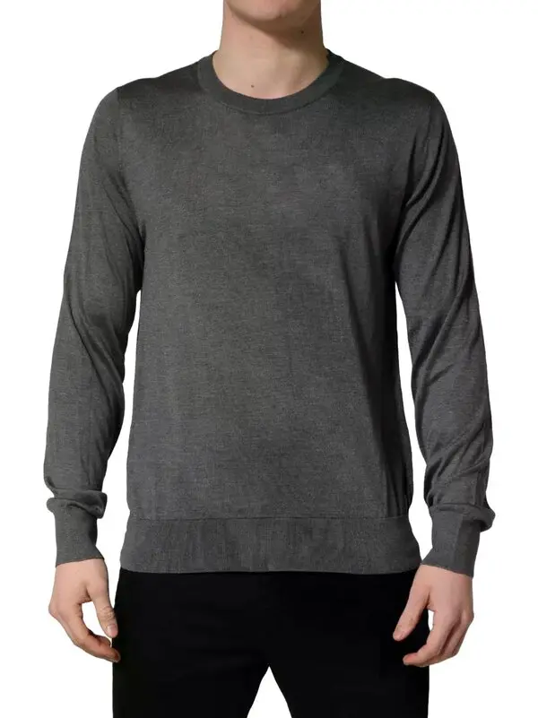 Dolce & Gabbana Crew-neck Long-sleeve Sweater - Grey