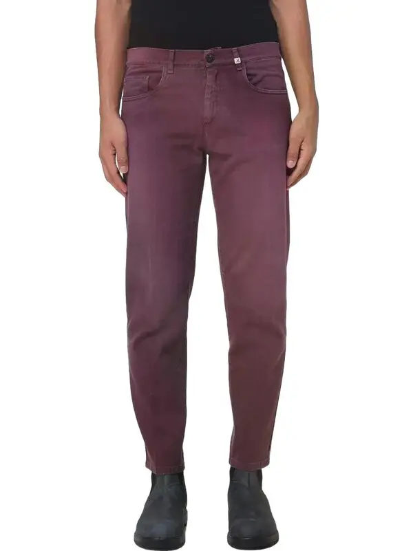 MYTHS Logo-patch Straight-leg Trousers - Red