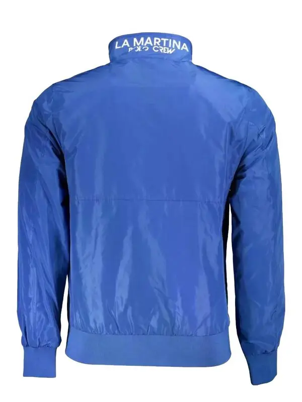 LA MARTINA Logo-embroidered Zip-up Jacket - Blue