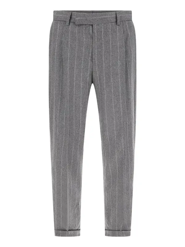 PT TORINO Casual Trousers With Belt Loops - Gray