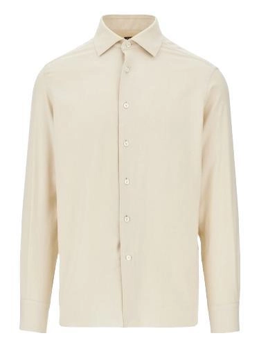 Zegna Long-sleeved Shirt - Neutrals