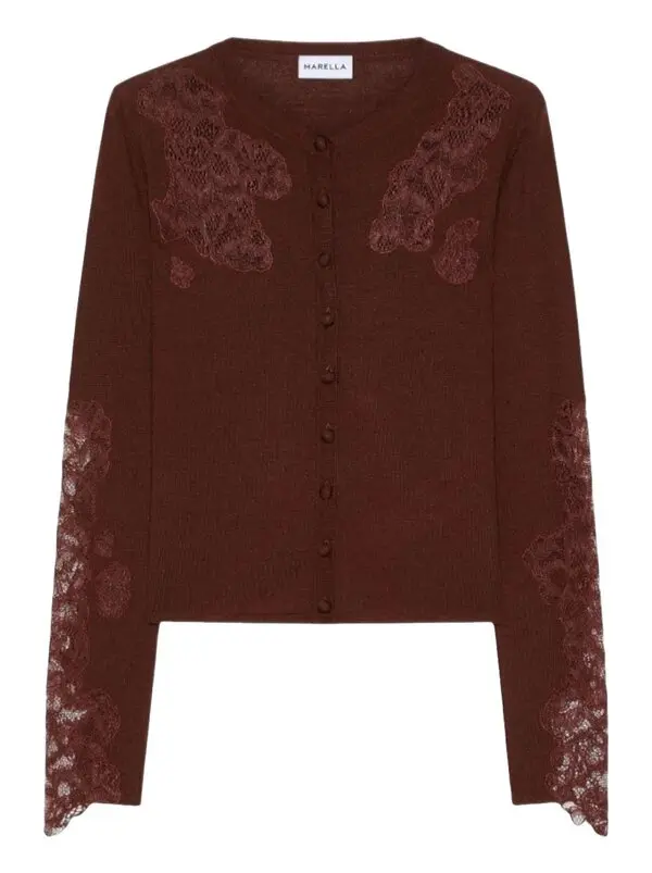 Marella Ribbed-knit Crew-neck Sweater - Brown