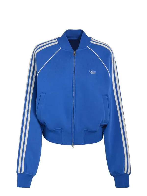 Adidas Adisignature Sst 3 Stripes Full Zip Jacket - Blue