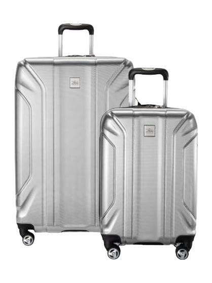 SKYWAY Nimbus 5.0 Hardside Expandable 2 Piece Luggage Set - Silver