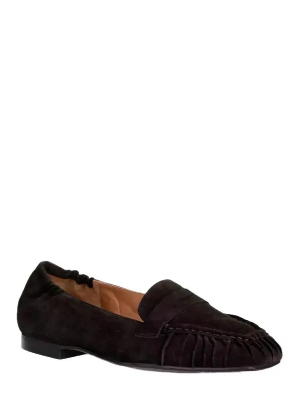 BILLI BI Gathered-detail Loafers - Espresso