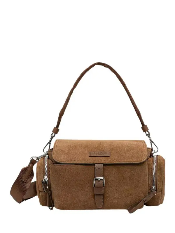 Marc O'polo Carmen Suede Crossbody Bag - Brown