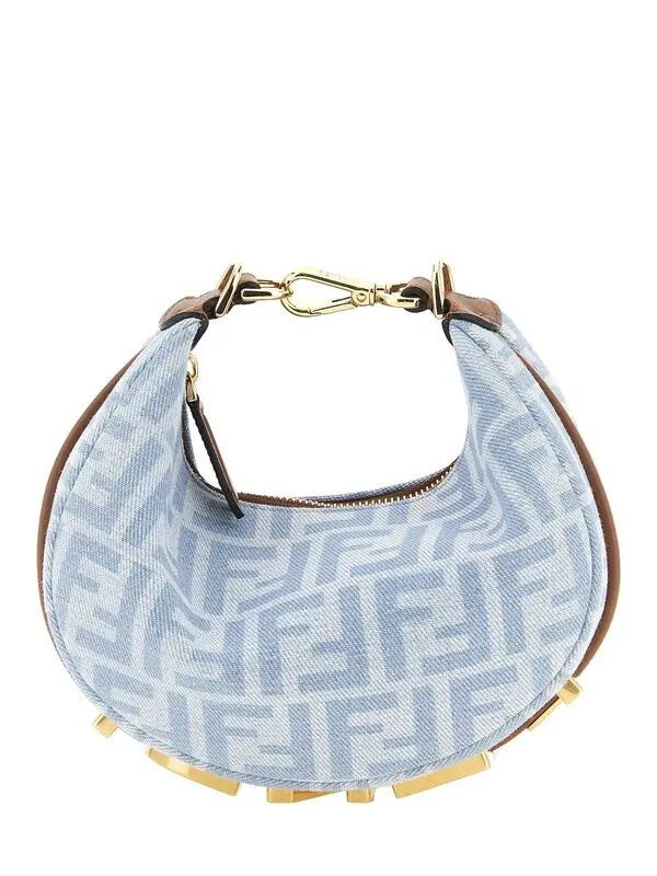 Fendi Fendigraphy' Mini Handbag - Blue