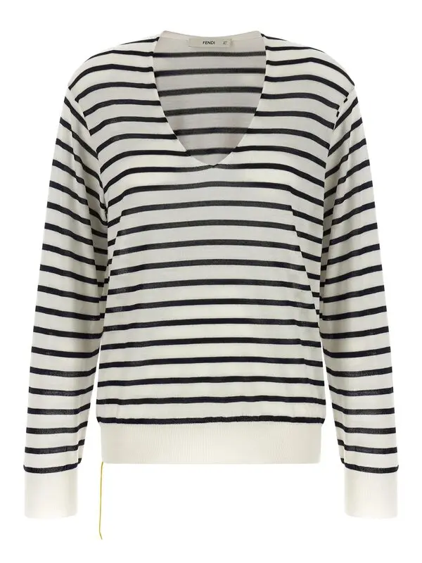 Fendi Striped Wool Sweater - Multicolor