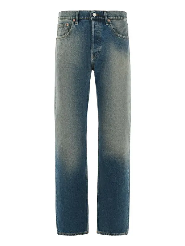 GOLDEN GOOSE Straight 'patrick' Cotton Jeans - Blue