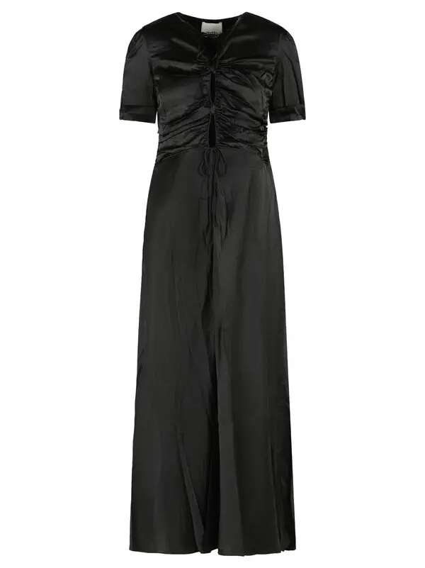 Isabel Marant Étoile Louane' Silk Maxi Dress - Black
