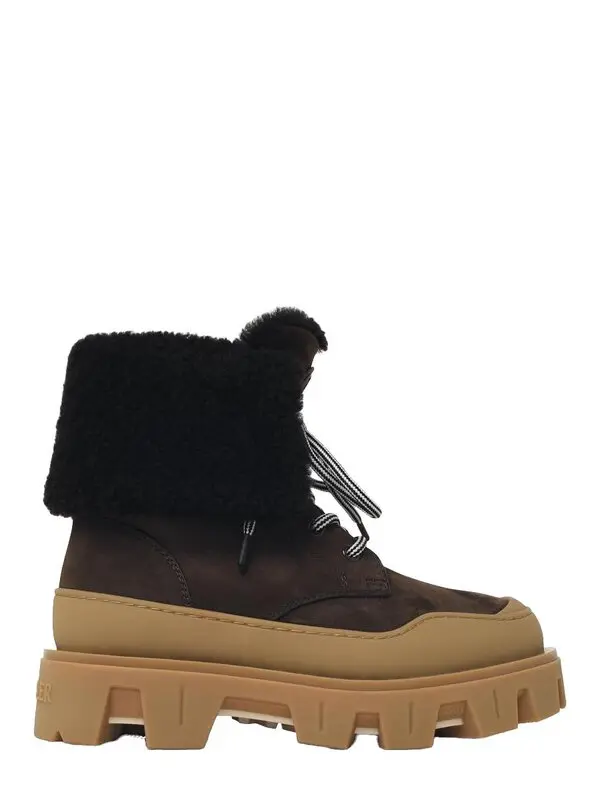 Moncler Peak Snowcap' Nubuck Boots - Brown