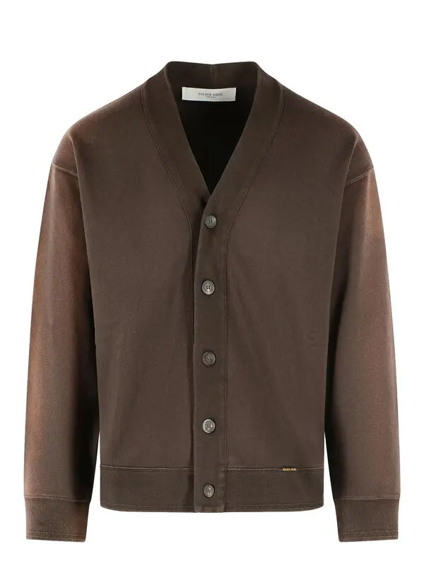 GOLDEN GOOSE Cotton Cardigan - Brown