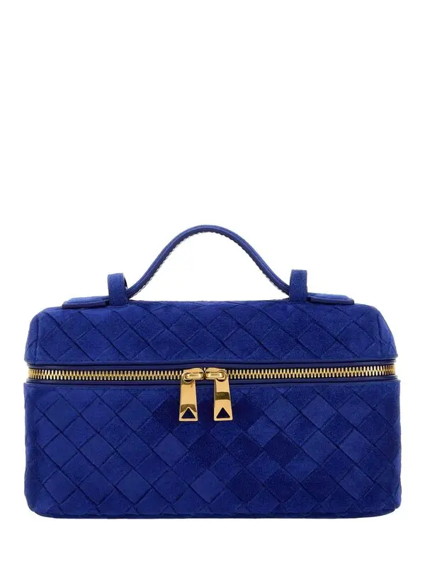 Bottega Veneta Suede Bang Bang Handbag - Blue
