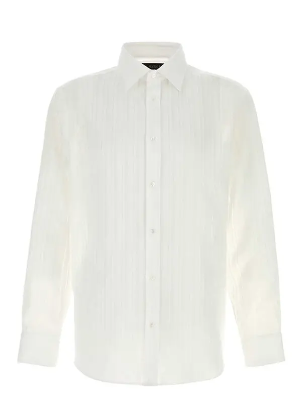 Gucci White Cotton Blend Shirt - Multicolor