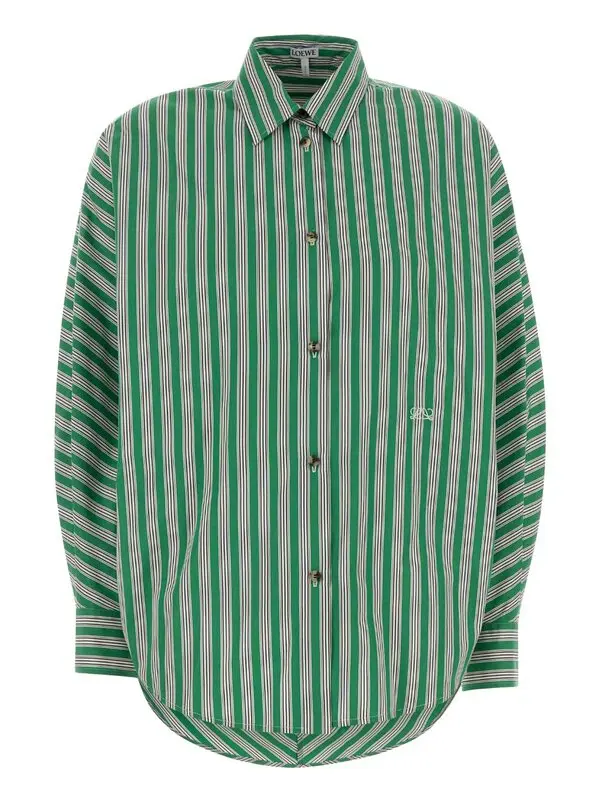 Loewe Embroidered Poplin Shirt - Multicolor