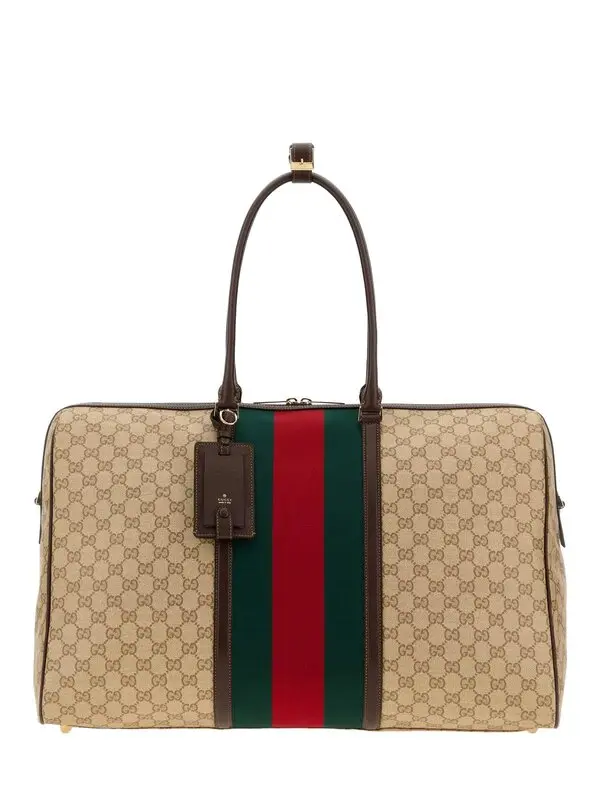 Gucci Gg Canvas Medium Gg Travel Bag - Multicolor