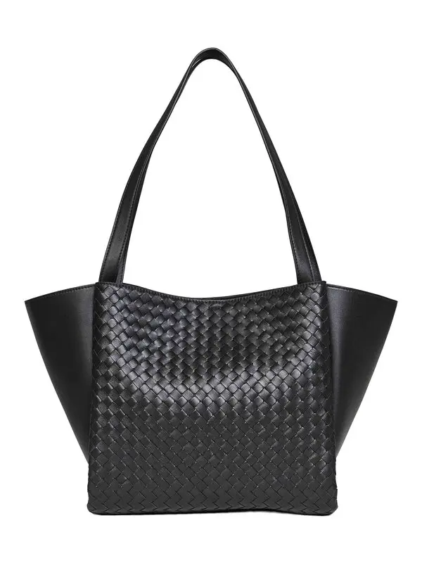 Bottega Veneta Black Corso Medium Tote Bag - Multicolor