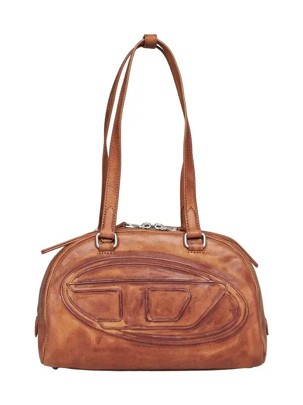 DIESEL® Medium Brown 1dr Dome Soft Shoulder Bowling Bag - Multicolor
