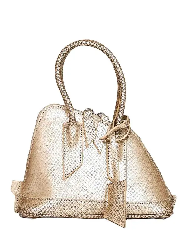 Attico Platinum Superattico 10 Sant Ambroeus Mini Top Handle Bag - Champagne Gold