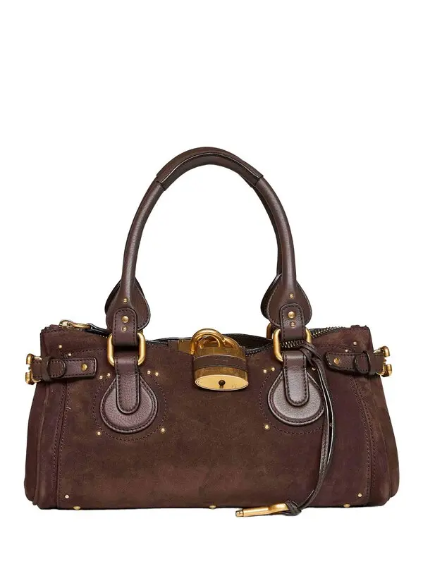 Chloé Kohl Brown Paddington Handbag - Dark Brown