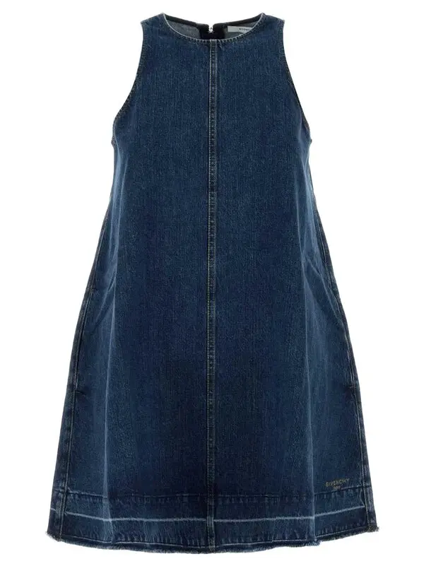 Givenchy Denim Mini Dress - Blue
