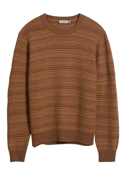 Canali Wool & Cashmere Crewneck Sweater - Brown