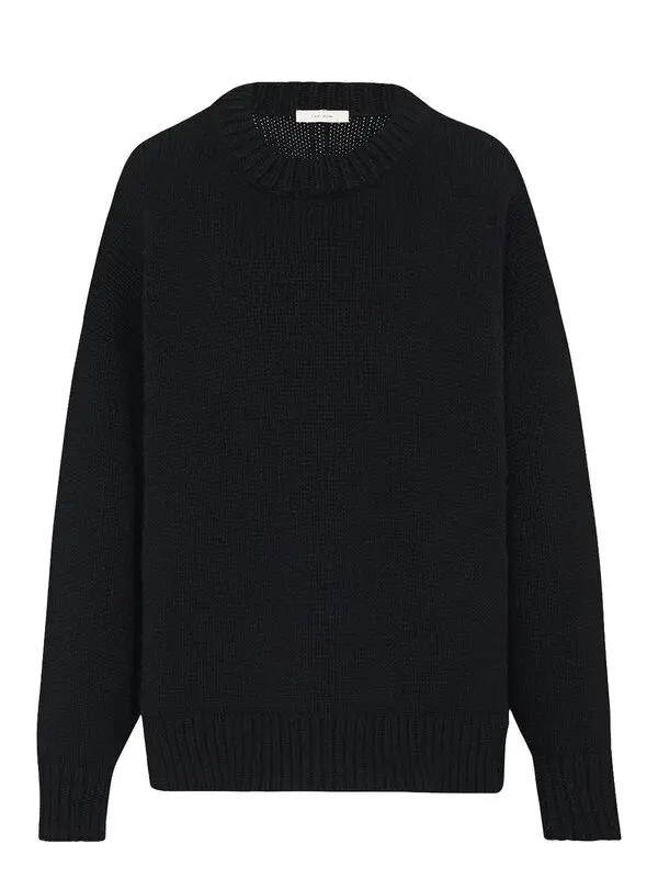 THE ROW Ophelia Wool Cashmere Sweater - Black