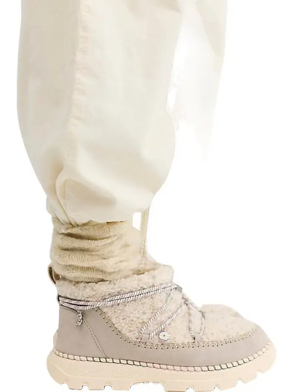 L.l.bean L. L.bean Wicked Cozy Laced Boots - Silver Sand