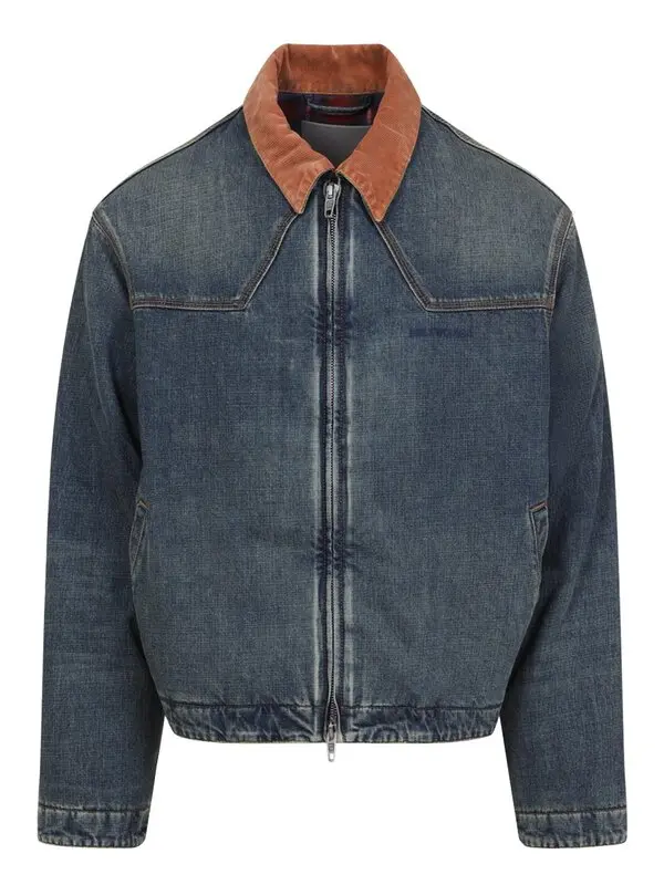 Balenciaga Denim Workwear Jacket - Blue