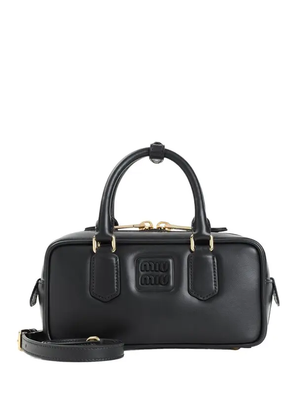 Miu Miu Arcadie Calf Leather Handbag - Black