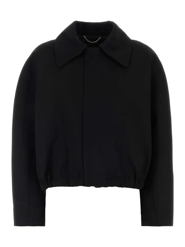 Victoria Beckham Wool Arden Bomber Jacket - Black
