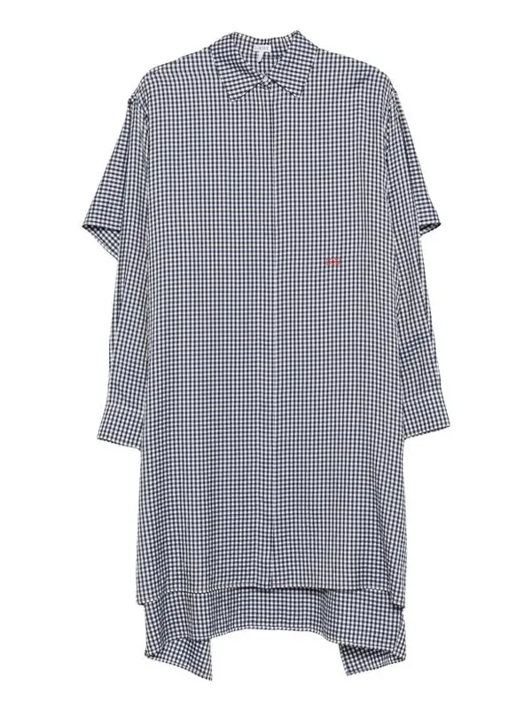 Loewe Silk Caped Dress - Multicolor