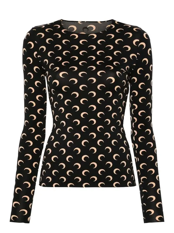 MARINE SERRE Moon Print Top - Multicolor