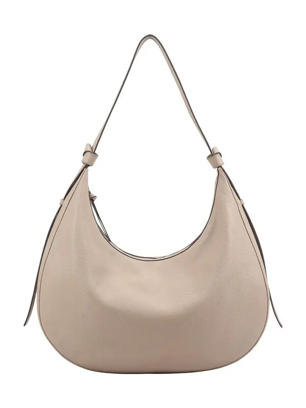 LLOYD BAKER LONDON Michaela Leather Shoulder Bag Neutrals - Black