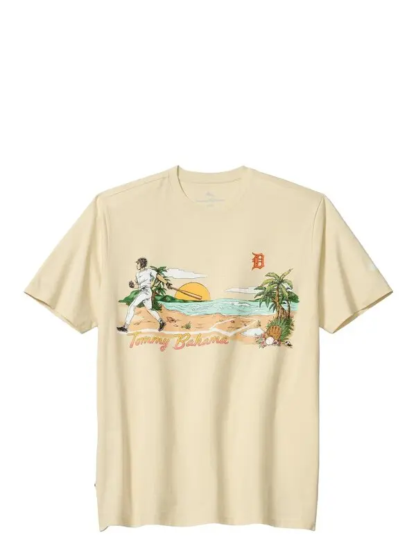 Tommy Bahama Detroit Tigers Sunset Slugger T-shirt - Cream