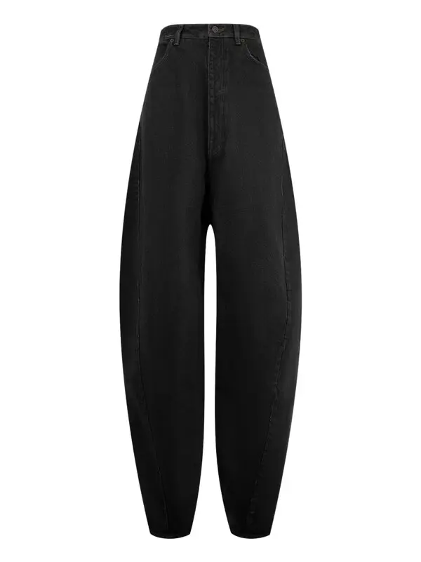 Balenciaga High Waist Barrel Twisted Seam '8975 Lt Vint Blck W Eff - Black