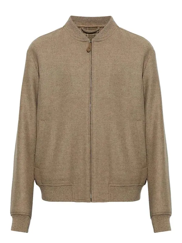 Etro Giacca Bomber In Misto Lana Con Zip - Multicolor