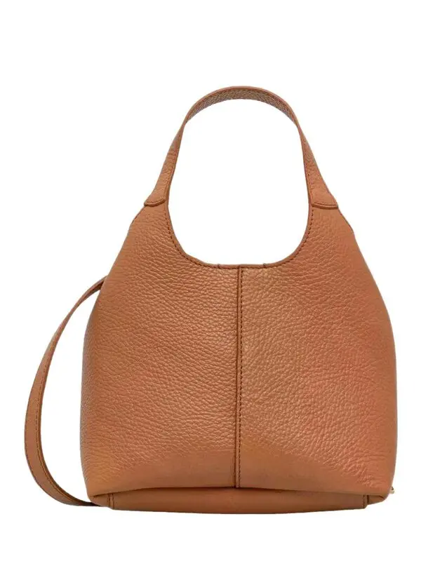 COCCINELLE Small C-easy Grained Leather Tote Bag - Brown