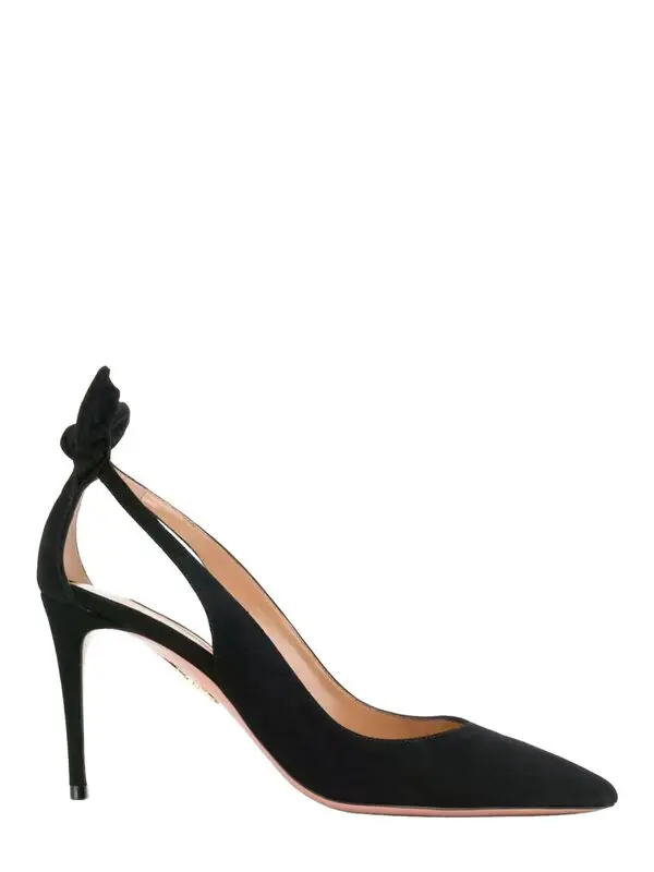 AQUAZZURA Bow Tie Pumps 105 - Black