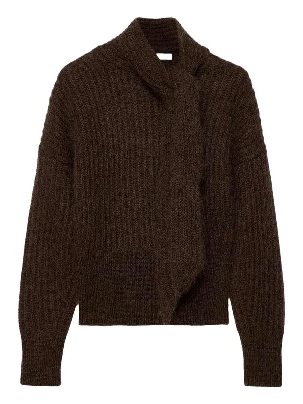 ALLSAINTS Relaxed Tie-detail Etty Sweater - Red