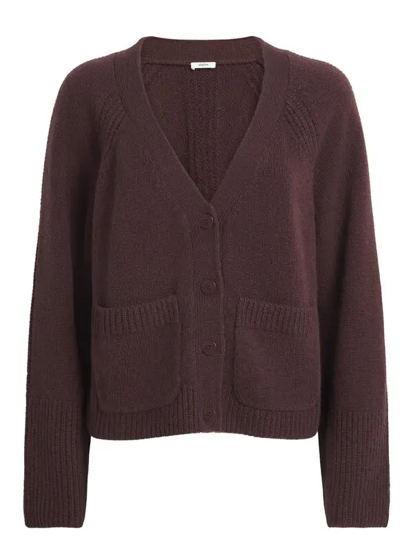JOSEPH Cashmere Harper Cardigan - Brown