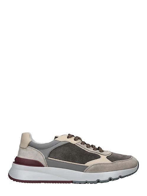 Brunello Cucinelli Contrast-panel Suede Trainers - Brown