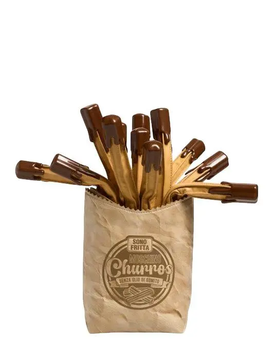 Moschino S Faux Leather Clutch - Churro